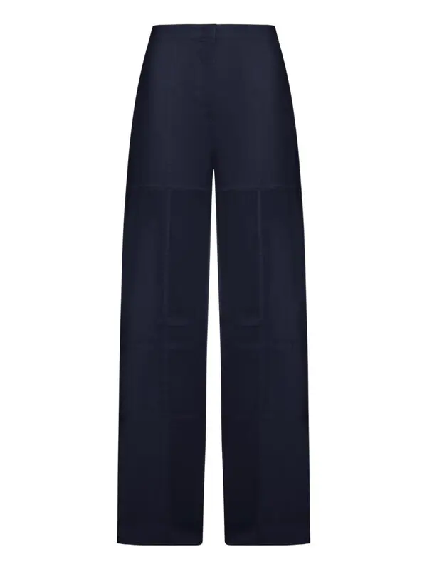 JIL SANDER Paneled Straight Leg Pants - Midnight