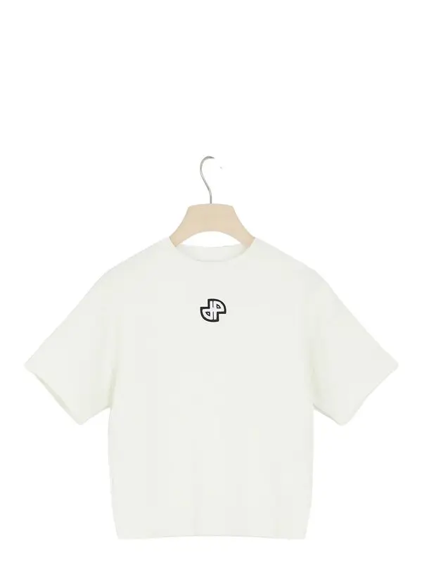 PATOU Short Sleeve 3d Knit Jumper - White