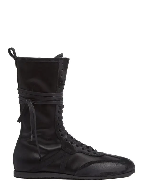 ANN DEMEULEMEESTER Fides High-top Boxing Sneakers - Black