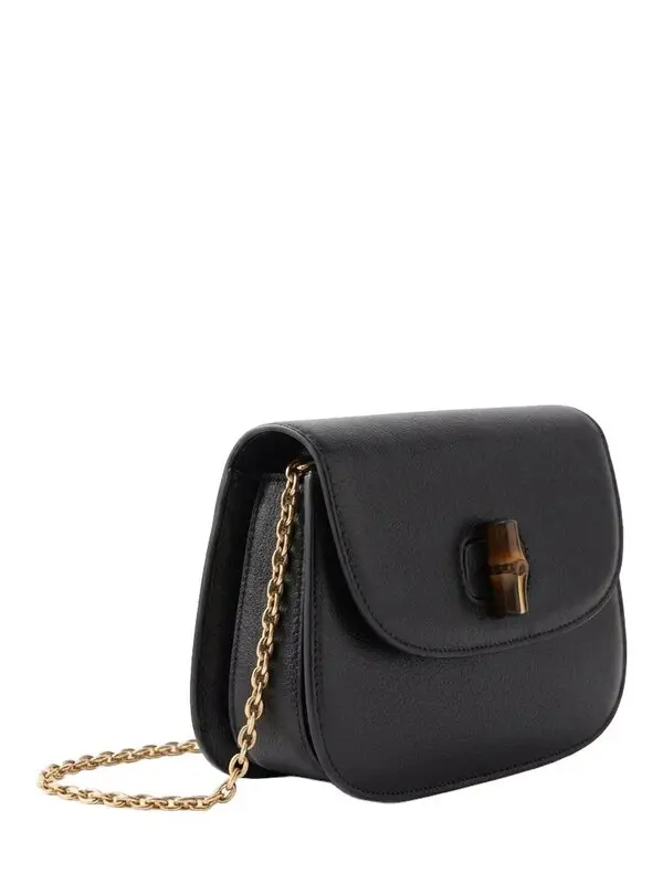 Gucci Bamboo Clutch Bag - Black