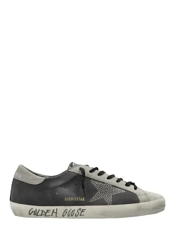 GOLDEN GOOSE Super Star Embellished Low Top Sneakers - Black