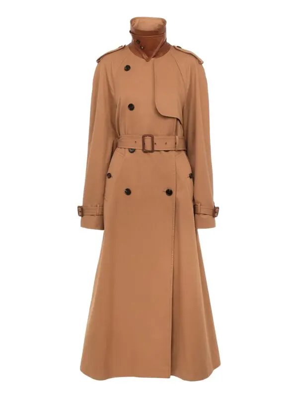 Chloé Belted Double-breasted Trench Coat - Golden Brown