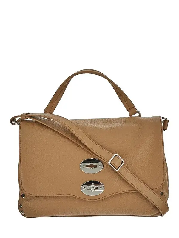 ZANELLATO Postina Twist Lock Top Handle Bag - Brown