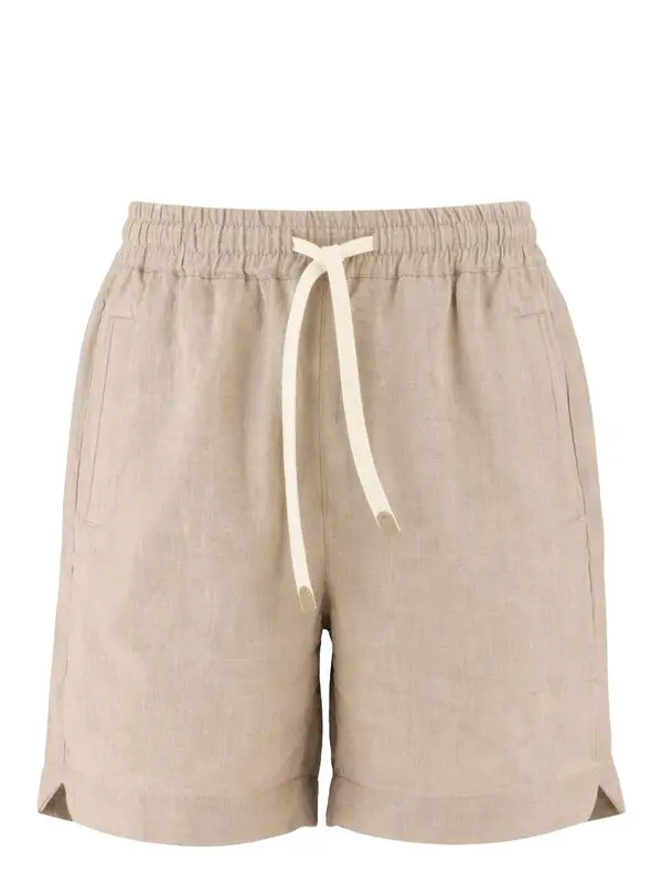 Eleventy Elastic Waist Bermuda Shorts - Nude
