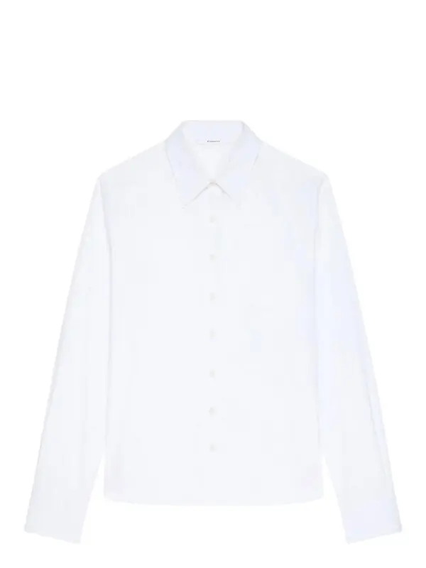Givenchy Logo Embroidered Long-sleeved Shirt - White