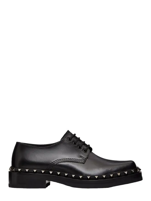 Valentino Garavani Rockstud M-way Derby Shoes - Black