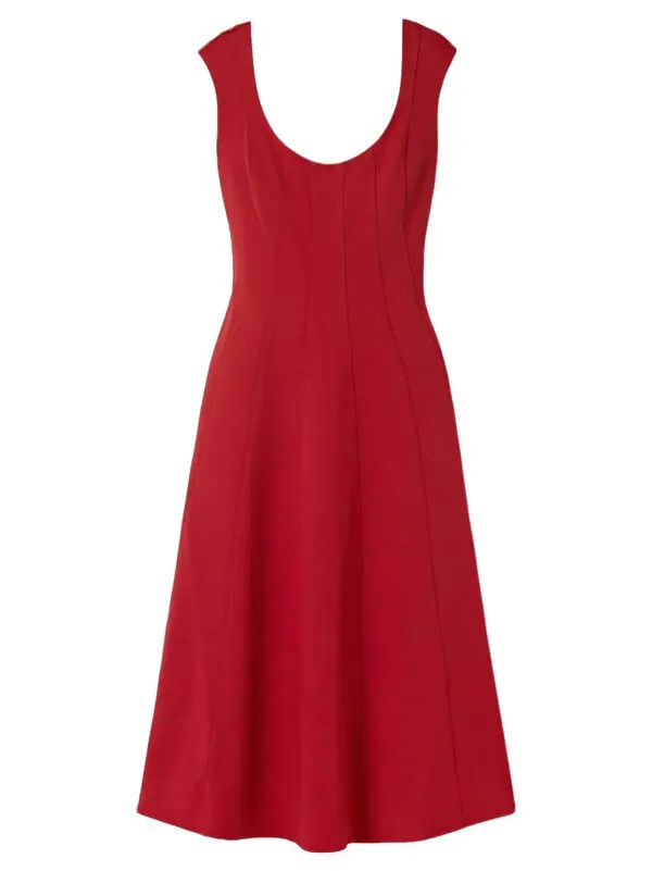 Staud Charlotte A-line Dress - Red