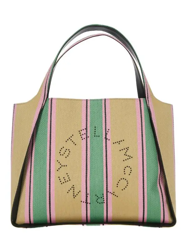 Stella McCartney Striped Tote Bag - Nude