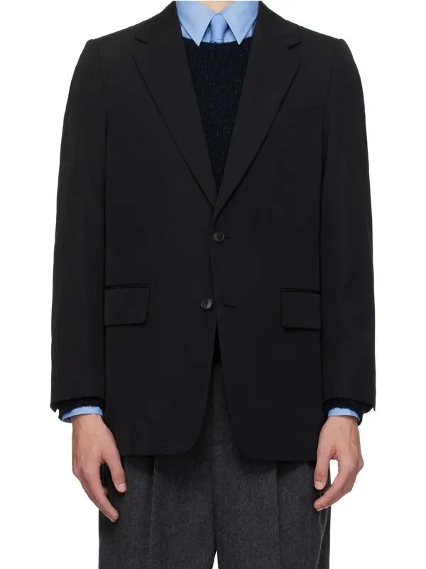 Auralee Long-sleeved Suit Jacket - Black
