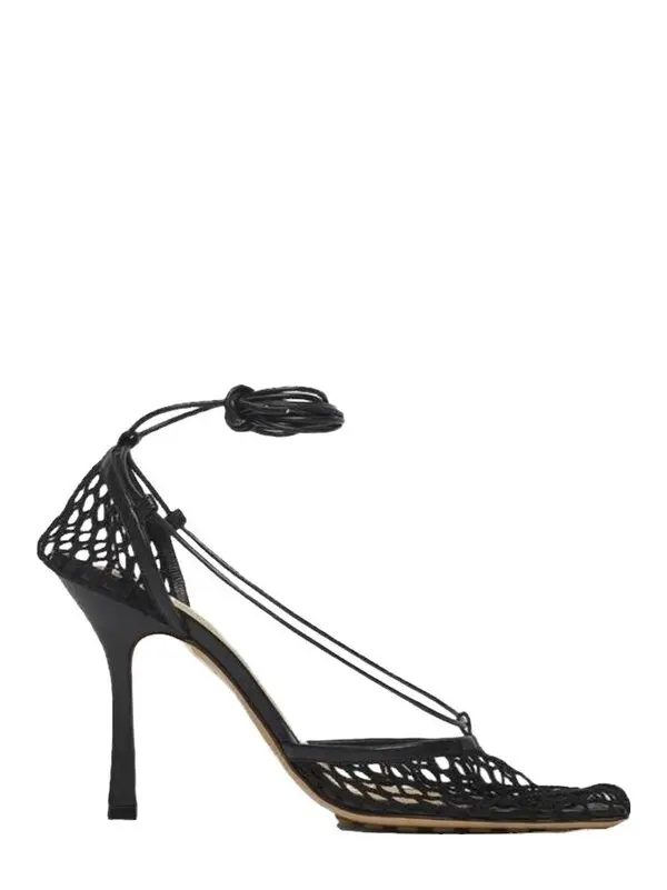 Bottega Veneta Stretch Lace-up Sandals - Black