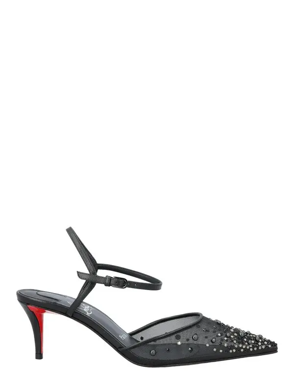 CHRISTIAN LOUBOUTIN Embellished Pointed-toe Pumps - Black