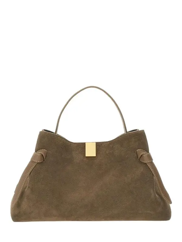 Yuzefi Gyoza Suede Tote Bag - Taupe