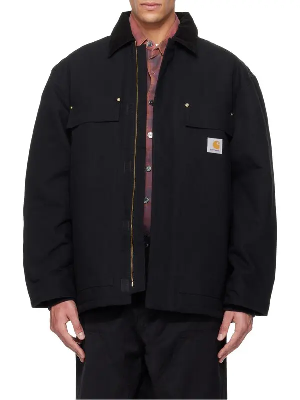 Carhartt Work In Progress Long-sleeved Collared Jacket - Black