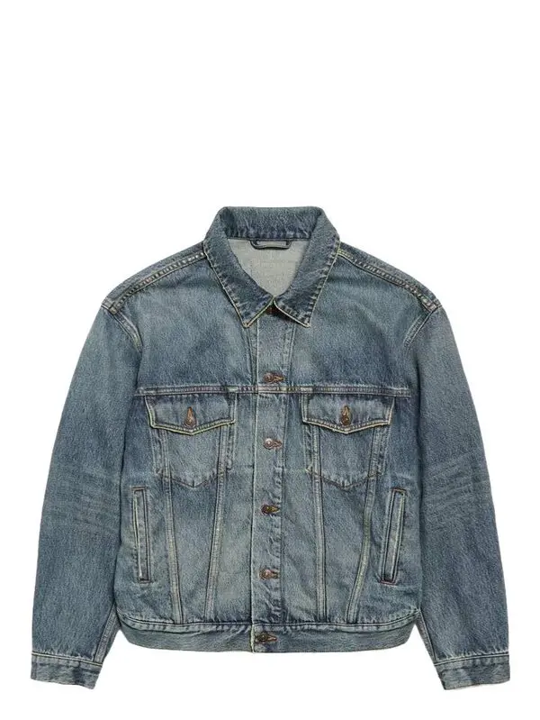 Balenciaga Relaxed Fit Denim Jacket - Vintage Blue