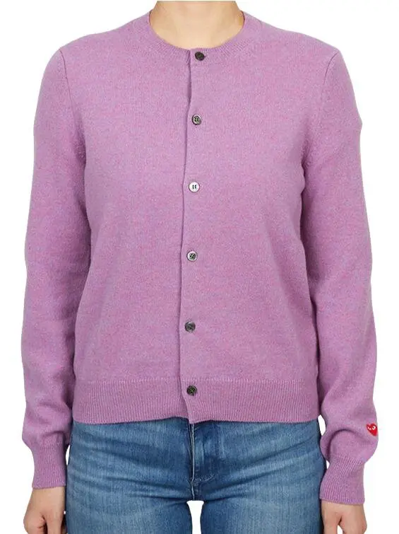 Comme Des Garçons Long-sleeved Knitwear - Purple