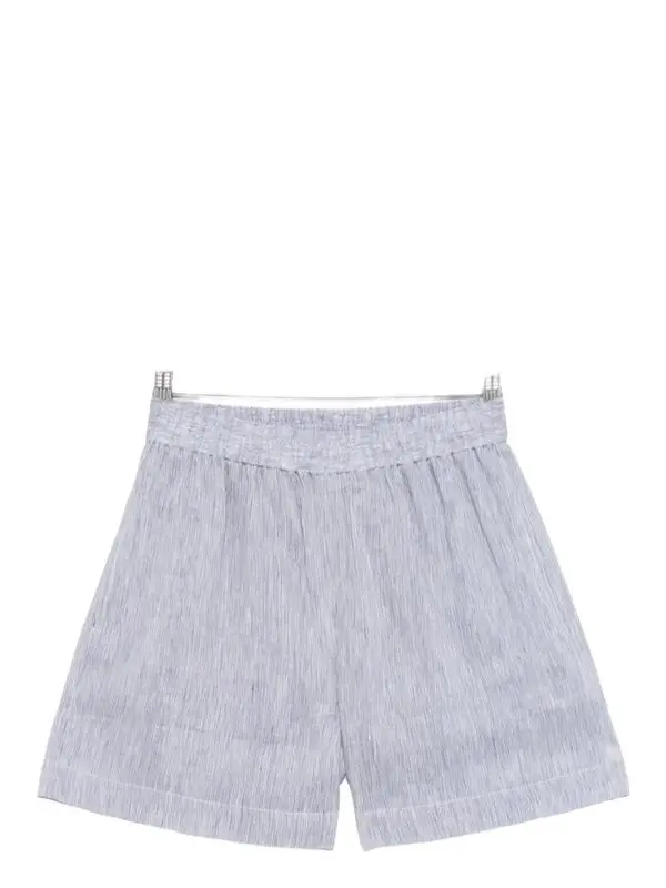Brunello Cucinelli Striped Elasticated Shorts - Gray