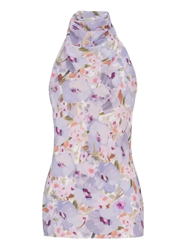 Balmain Floral Halterneck Top - Multi-color