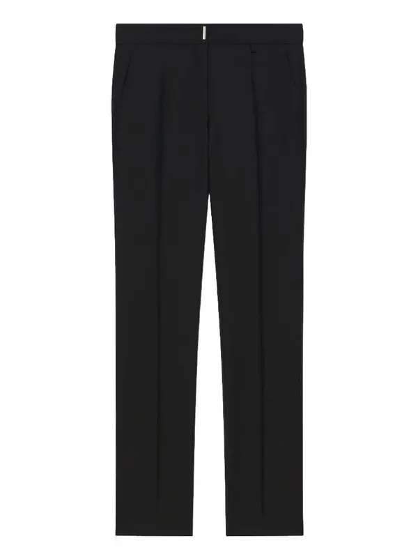 Givenchy Slim Fit Viscose Pants - Black