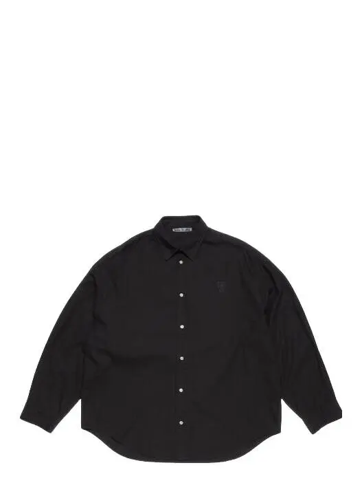 Acne Studios Logo-embroidered Shirt - Black