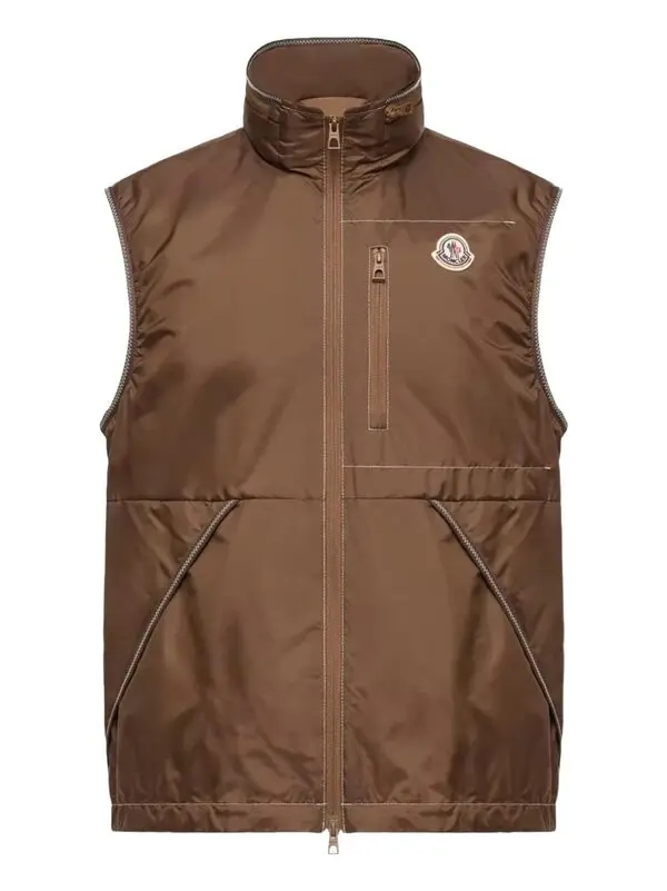 Moncler Ansiei Hooded Gilet - Light Brown