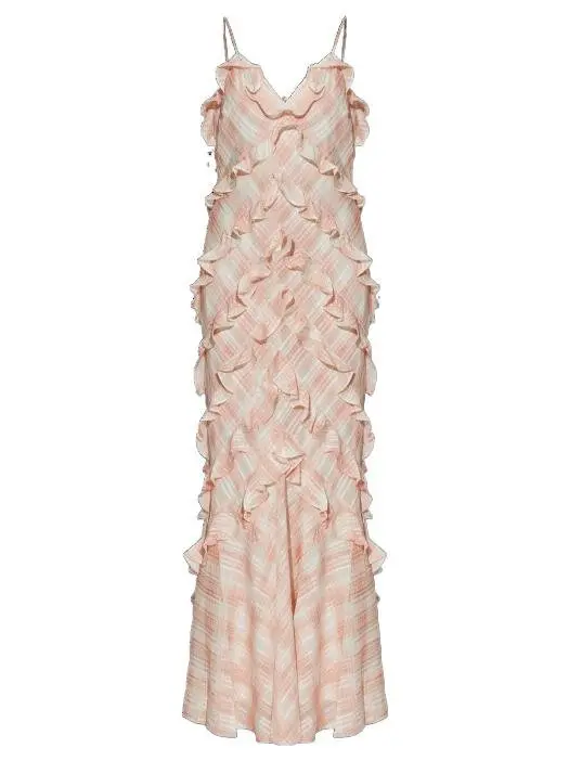 LoveShackFancy Maxi Dress With Ruffled Details - No