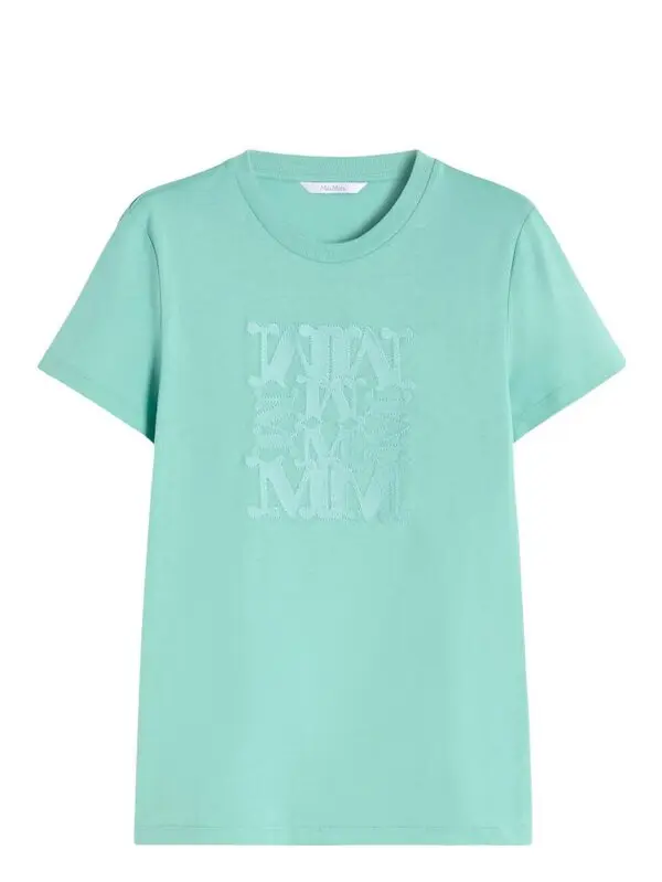 Max Mara Giovane Monogram T-shirt - Aqua