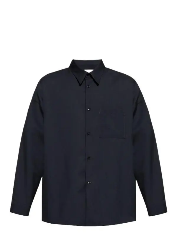 Marni Collared Long-sleeve Shirt - Black