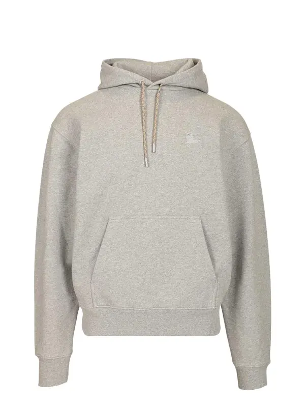 Burberry Checked Sleeve Drawstring Hoodie - No