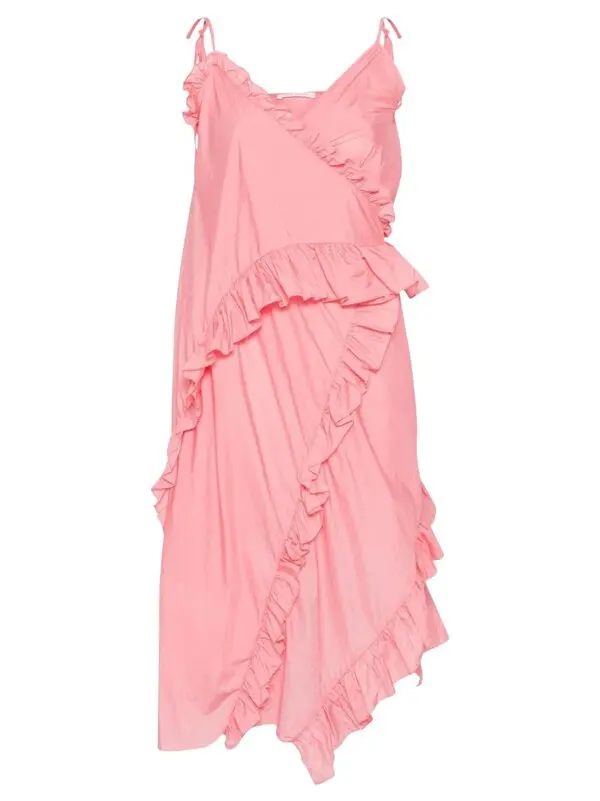 Cecilie Bahnsen Spaghetti Strap Ruffled Dress - No