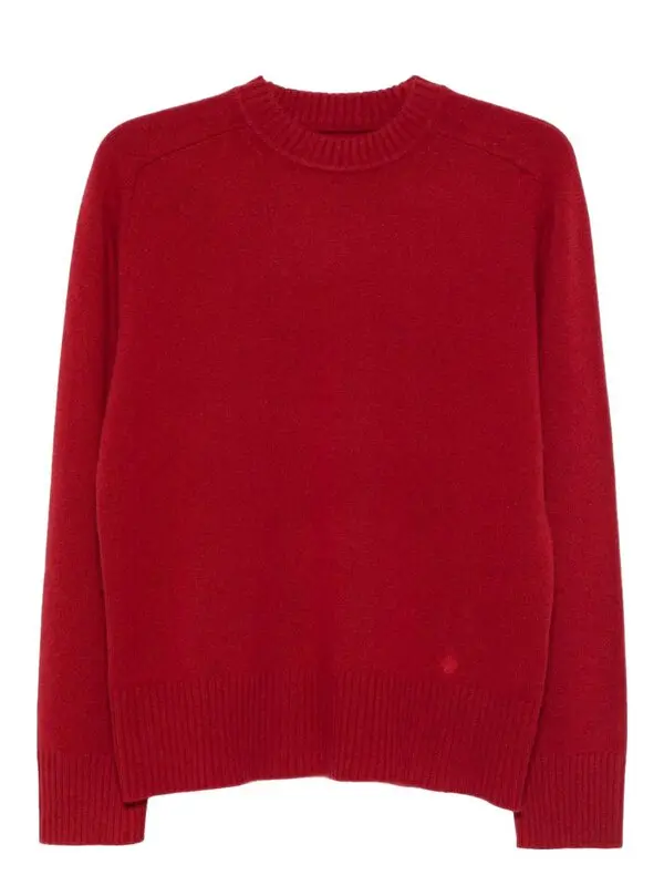 LOULOU STUDIO Round Neck Cashmere Sweater - Red