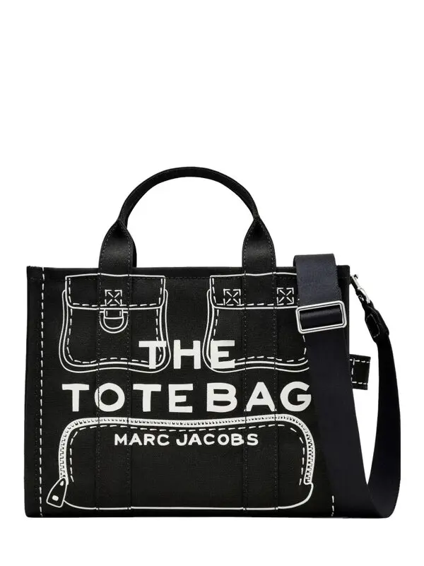 Marc Jacobs Trompe L'oeil Medium Tote Bag - Black