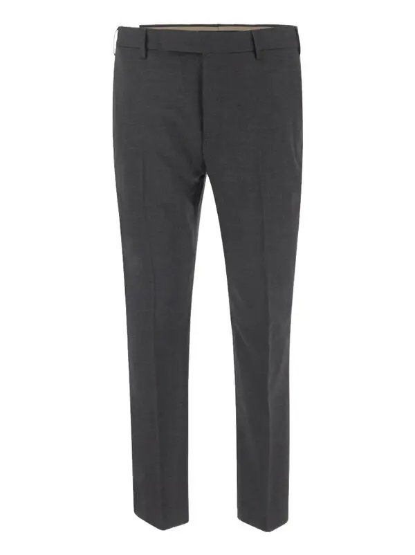 PT TORINO Slim Fit Tailored Trousers - Black
