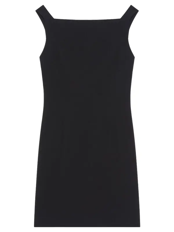 Givenchy Sleeveless Square Neck Mini Dress - Black