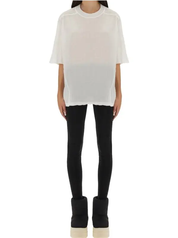 Rick Owens Asymmetrical Hem Organic Cotton Top - White