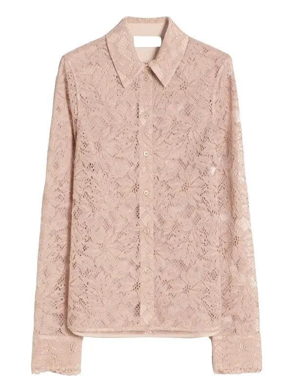 Sportmax Dentice Lace Shirt - Nudo