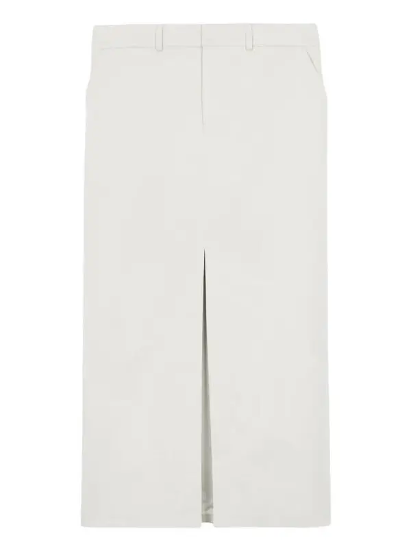 THE FRANKIE SHOP Slit Maxi Skirt - White