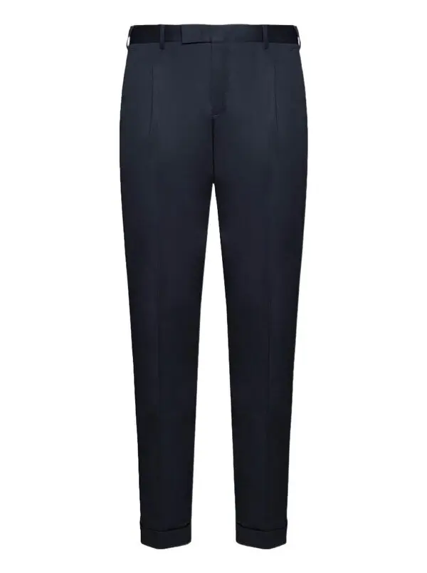 PT TORINO Slim-cut Tailored Trousers - Black