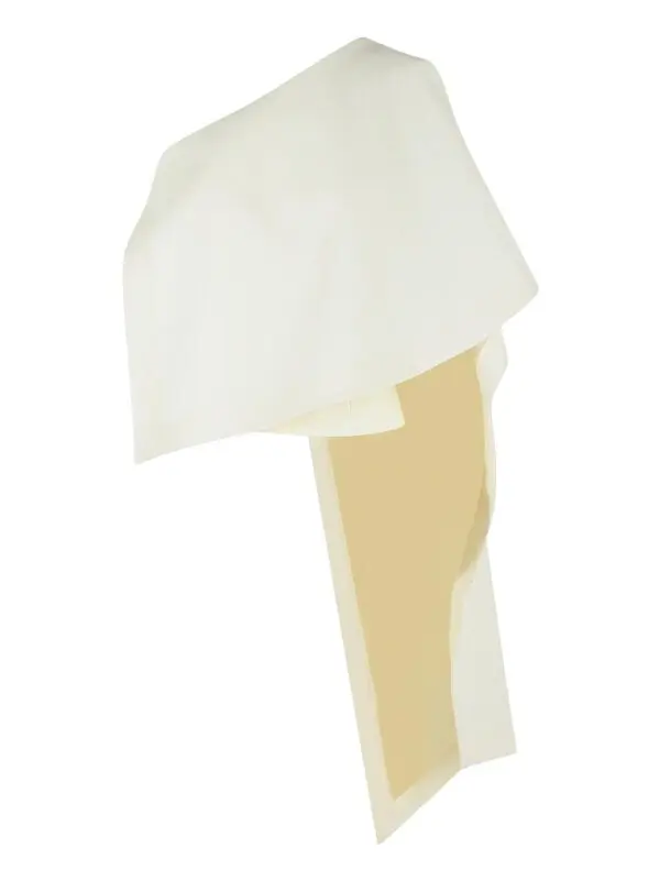 RÓHE Misot Draped Single-sleeved Cape - Cream