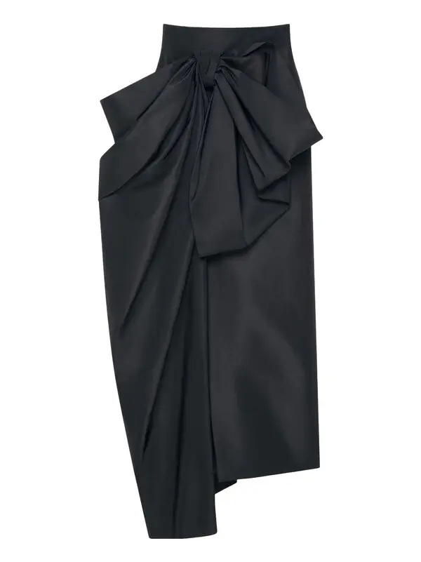 Givenchy Bow Detailed Maxi Skirt - Black