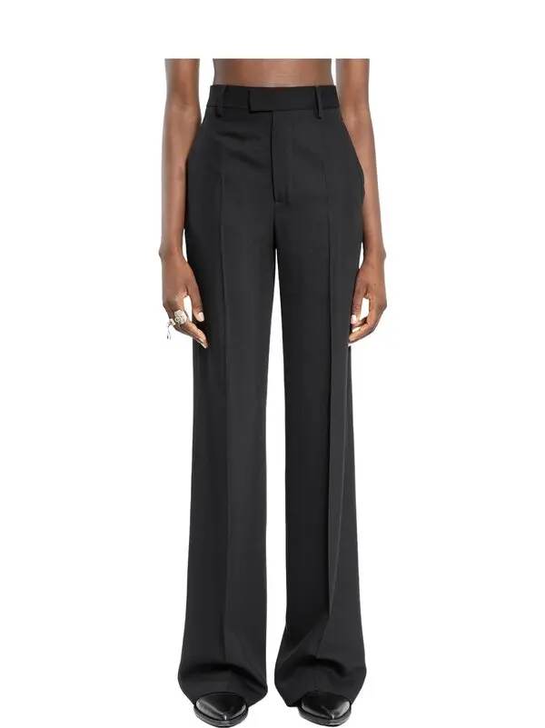 ANN DEMEULEMEESTER Flared-leg Trousers - Black