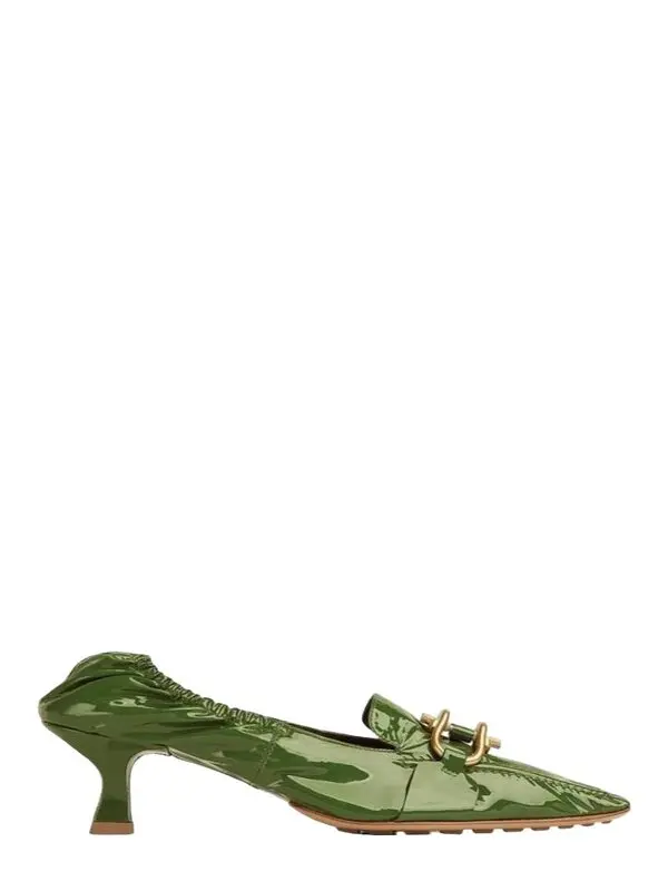 Bottega Veneta Patent Leather High Heel Pumps - Green