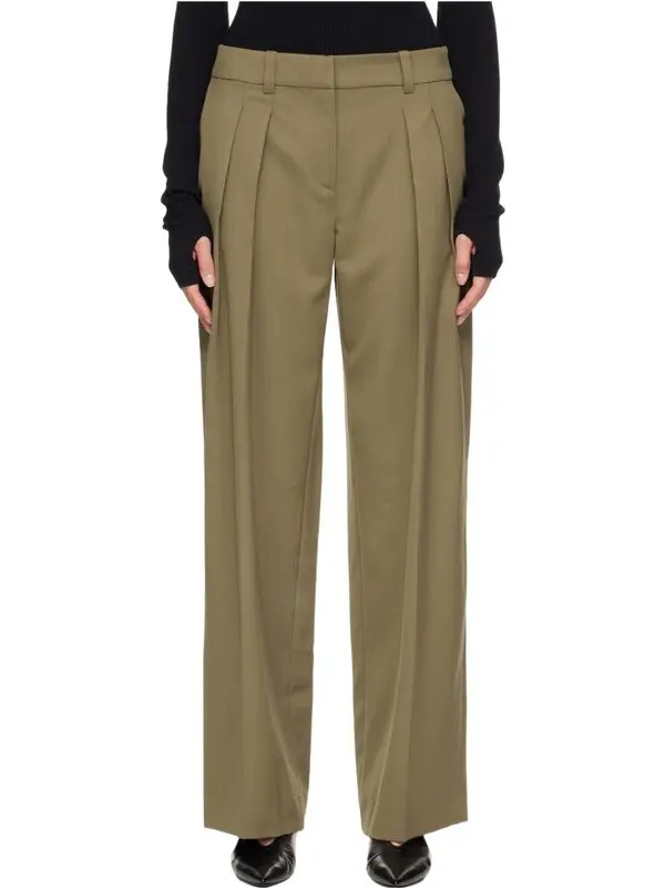 THE FRANKIE SHOP Daytona Trousers - Khaki