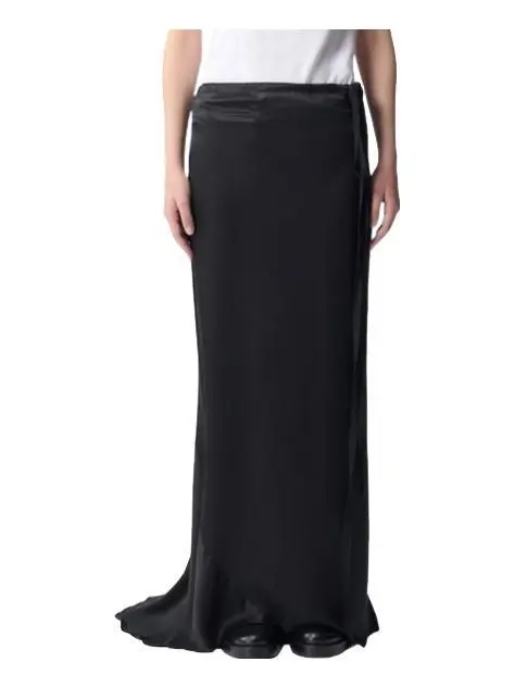 ANN DEMEULEMEESTER Eveline Silk Maxi Skirt - Black