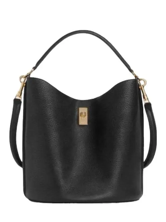 Celine Bucket 16 Bag In Supple Grained Calfskin - Black