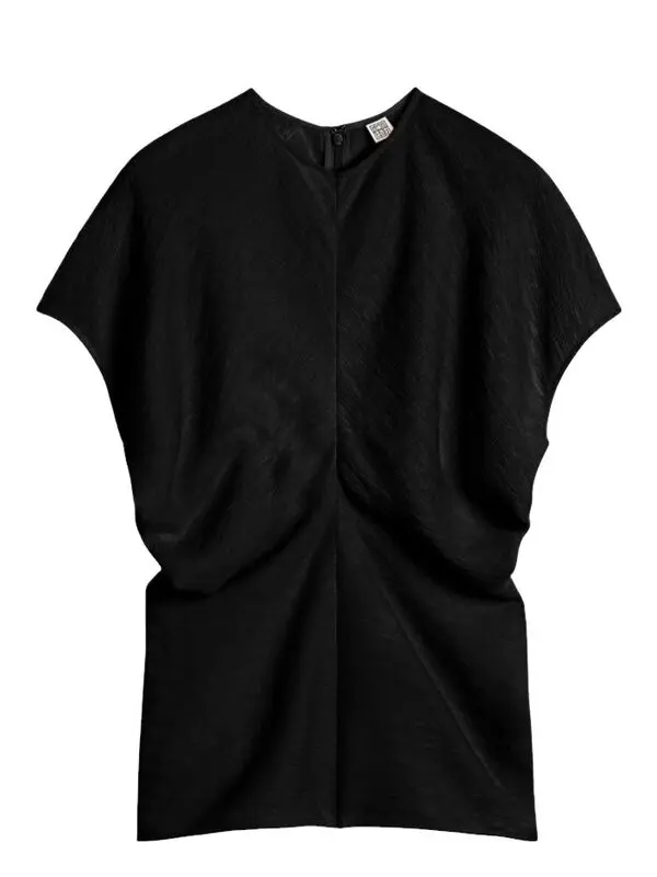 TOTEME Ruched Waist Top - Black