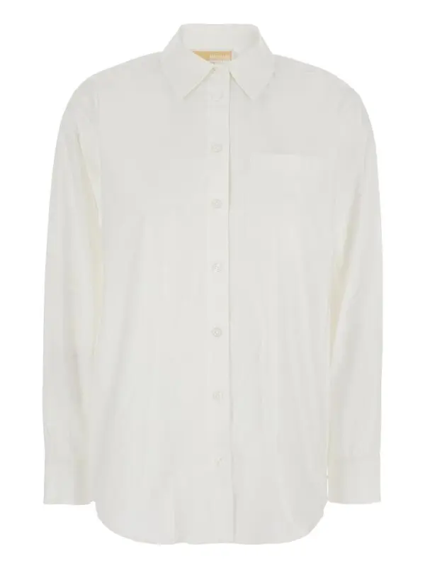 Michael Kors Stretch Poplin Shirt - White