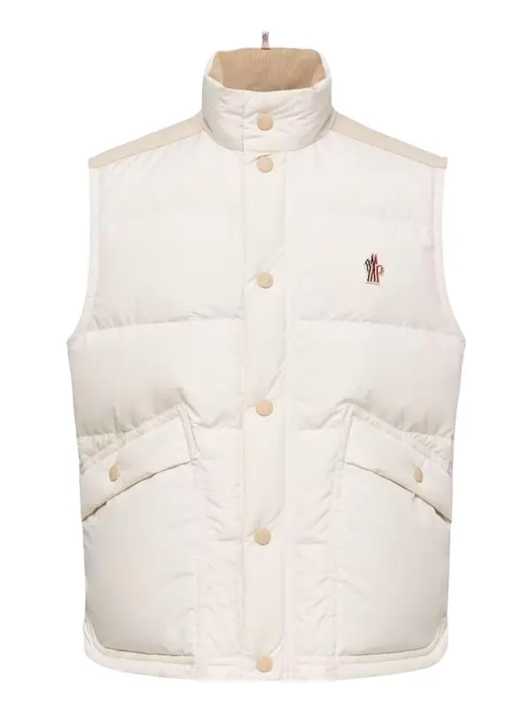 Moncler Scais Quilted Vest - White
