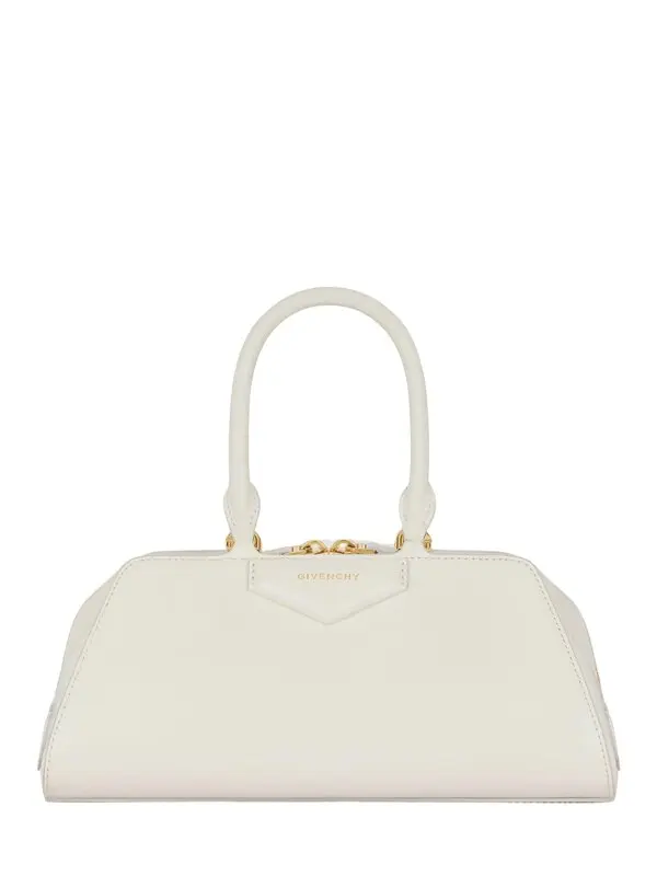 Givenchy Antigona East-west Bag In Box Leather - Ivory White