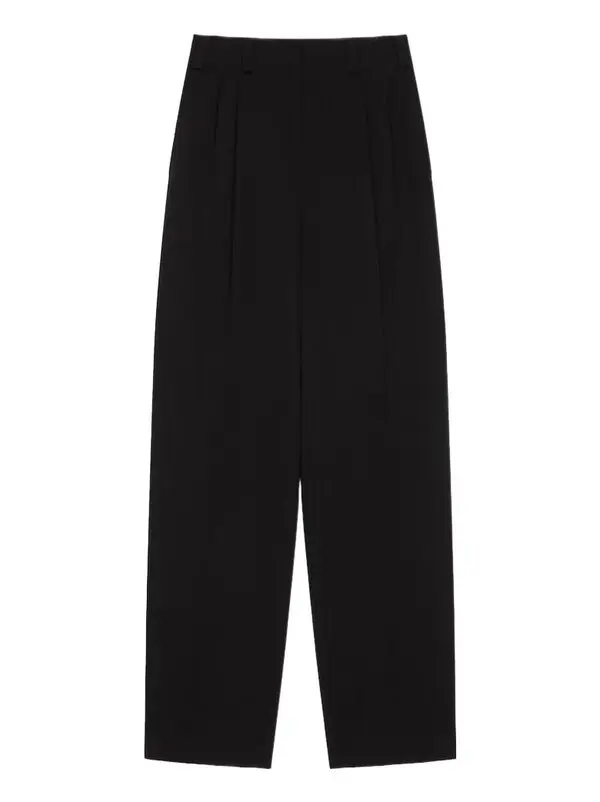 Givenchy Slashed Double Pleat Pants - Black