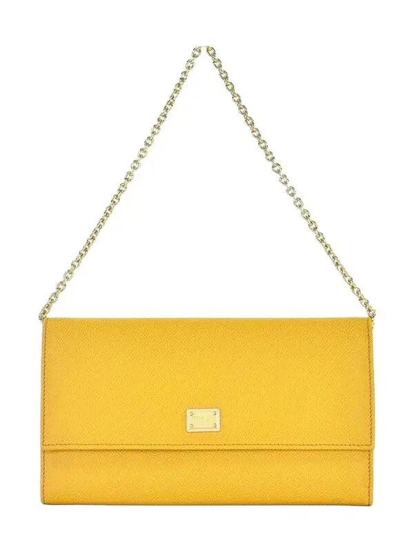 Dolce & Gabbana Logo Detail Wallet - Yellow